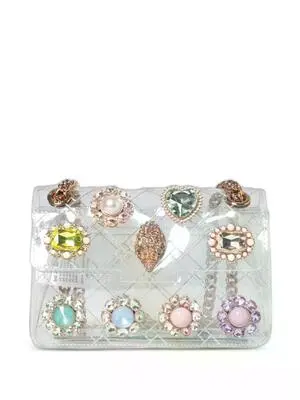 Kurt Geiger Quilted Crystal Embellished Shoulder Bag