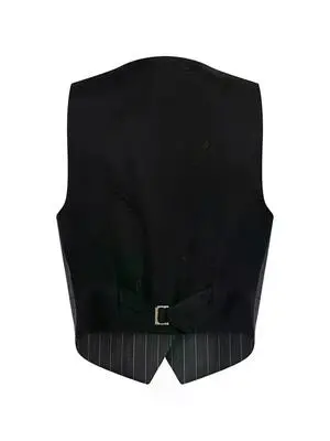 DONDUP Pinstripe-pattern V-neck Waistcoat - Grey