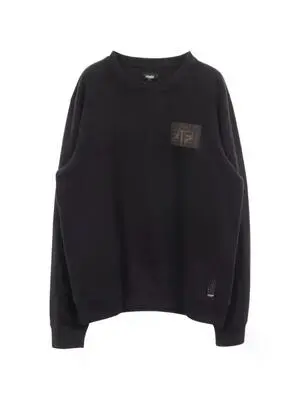 Fendi Zucca Logo Patch Sweatshirt - Black