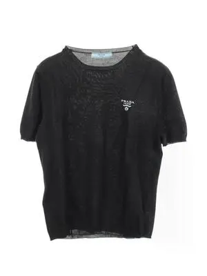 Prada 2010s Logo-detail T-shirt - Black