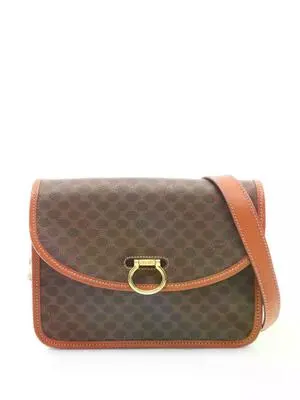 Celine Macadam Front-flap Shoulder Bag - Brown