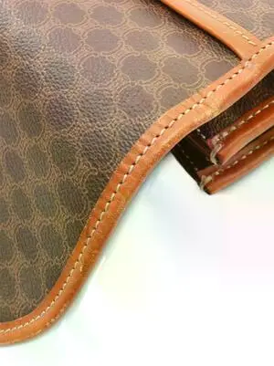 Celine Macadam Front-flap Shoulder Bag - Brown