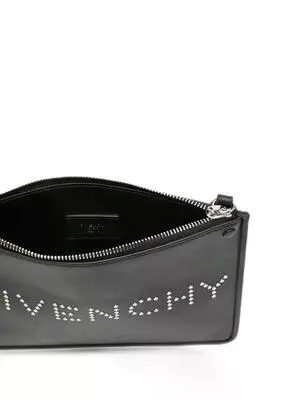 Givenchy Stud-embellished Logo-plaque Clutch Bag