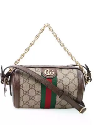 Gucci Ophidia Gg Supreme Mini Shoulder Bag - Neutrals
