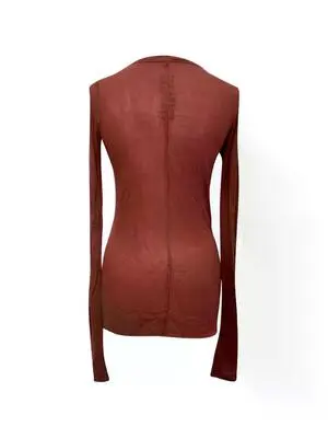 Rick Owens Ribbed Long-sleeve Top