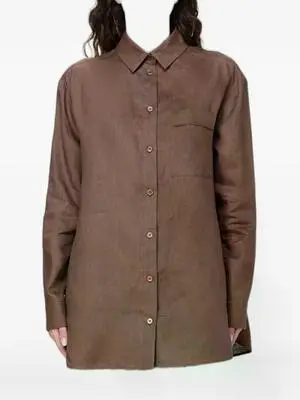 Max Mara Linen Chest-pocket Shirt