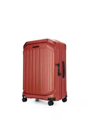 PIQUADRO Ridged Four-wheel Suitcase - Red