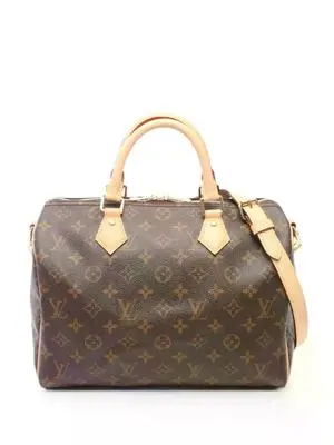 LOUIS VUITTON 2019 30 Speedy Monogram Tote Bag - Brown