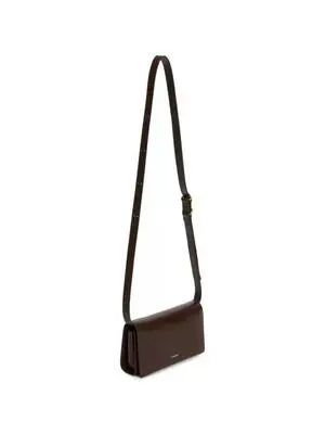 JIL SANDER All Day Leather Crossbody Bag - Brown