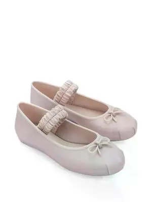 Melissa Sophie Scrunch Ballet Flats - Pink