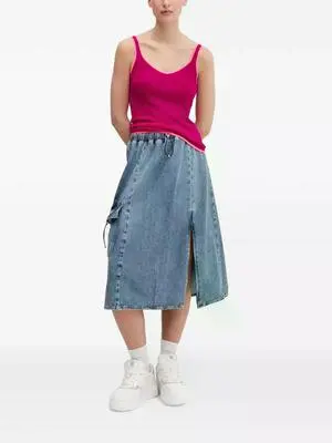 From Future Ribbed-knit Contrast-trim Top