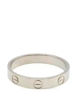 Cartier 18k White Gold Love Ring - Silver
