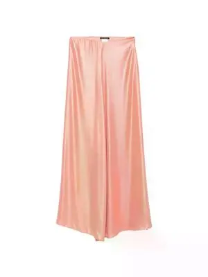 LE RJTANGE Metallic-effect Pallazzo Pants - Pink