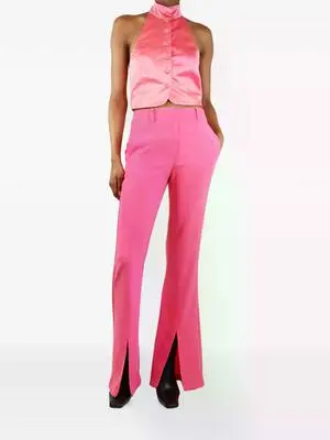 Stefania Vaidani Satin Halterneck Top