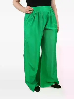 FORTE_FORTE Wide-leg Palazzo Trousers - Green