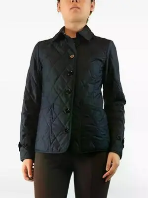 Burberry Diamond-quilted Jacket - Blue