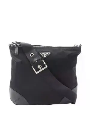 Prada 2013-2026 Tessuto Zip Top Crossbody Bag - Black