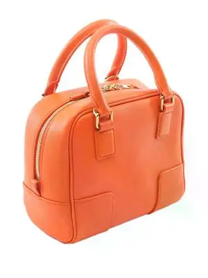 Loewe Calfskin Amazona 16 Square Bag Satchel - Orange