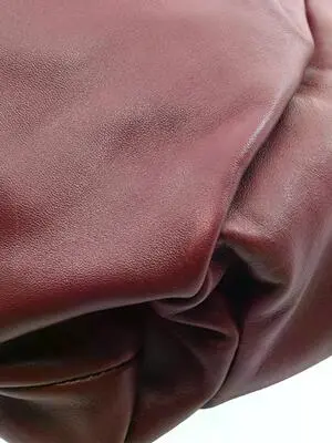 Bottega Veneta Lambskin The Pouch Shoulder Bag - Red