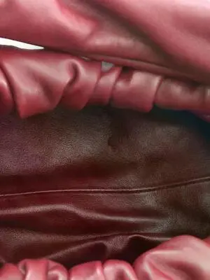 Bottega Veneta Lambskin The Pouch Shoulder Bag - Red