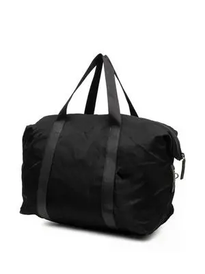 Prada Saffiano Trimmed Tessuto Travel Bag