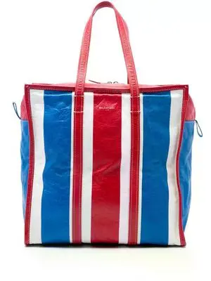Balenciaga 2016 Lambskin Bazar Shopper M Satchel - Red