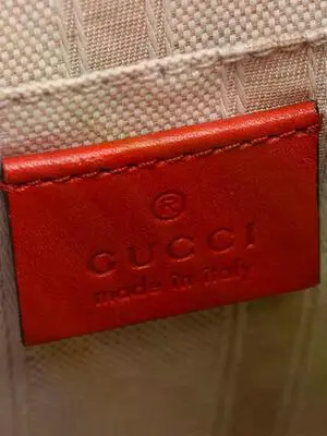 Gucci 2000-2015 Diamante Leather Bright Bucket Bag
