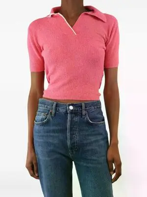 Jacquemus Open-back Knitted Polo Top