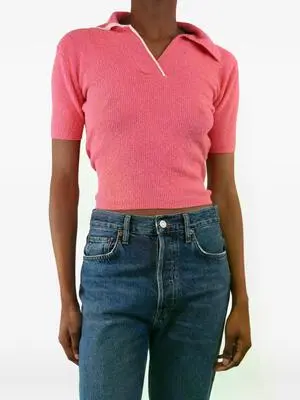 Jacquemus Open-back Knitted Polo Top