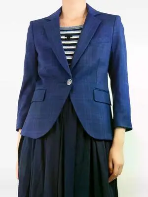 Veronica Beard Dickie Check Blazer - Blue
