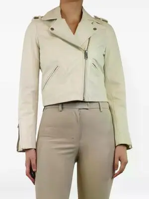 Claudie Pierlot Faux-leather Jacket - Neutrals