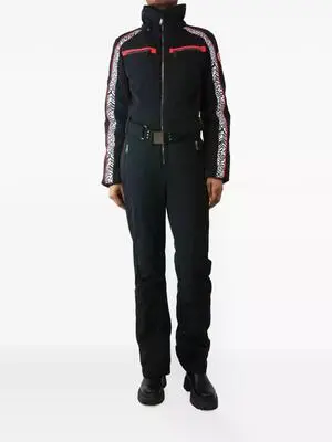 POIVRE BLANC Animal-print Belted Ski Suit