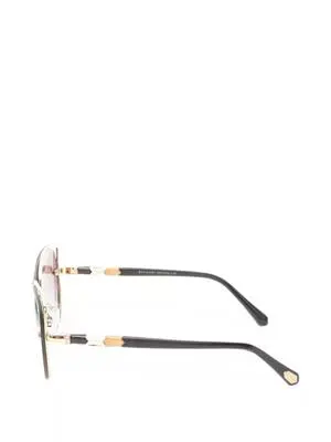 BVLGARI Serpenti Rhinestone-embellishment Sunglasses - Gold