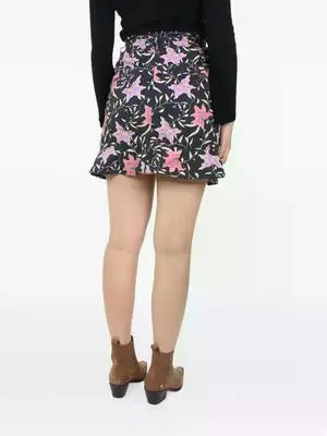 ISABEL MARANT VINTAGE Floral Print Wrap Mini Skirt