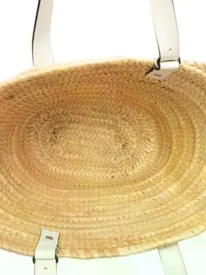 Loewe 2021 Medium Raffia Anagram Basket Tote Bag