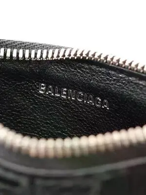 Balenciaga Bb Cash Monogram-pattern Wallet
