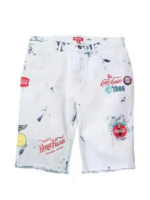 STAPLE X Coca-cola Acid Wash Patch Detail Shorts