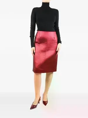 LOUIS VUITTON Metallic Midi Skirt