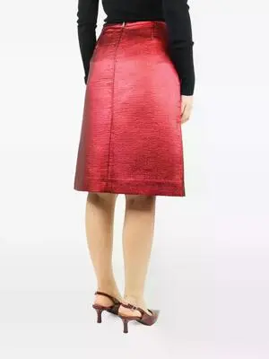 LOUIS VUITTON Metallic Midi Skirt