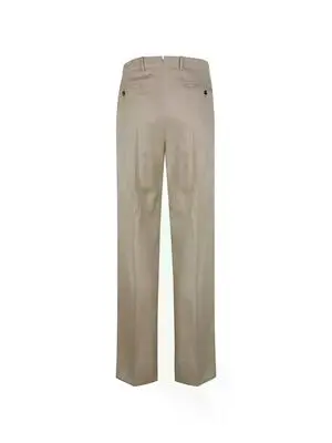 Incotex Pleated Waistband Straight-leg Trousers - Neutrals