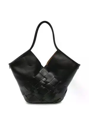 Hereu Coloma Leather Shoulder Bag - Black