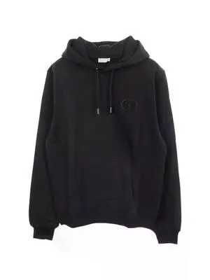 Dior Logo-embroidered Hoodie - Black