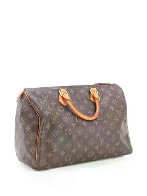 LOUIS VUITTON Speedy Handbag Monogram Canvas 35 Satchel