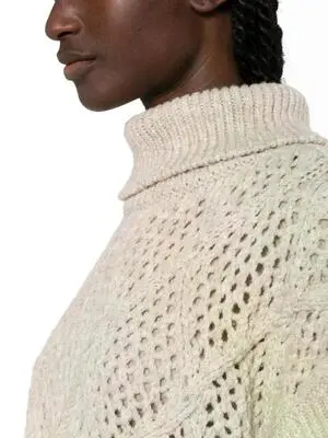 Peserico Open-knit Turtleneck Sweater