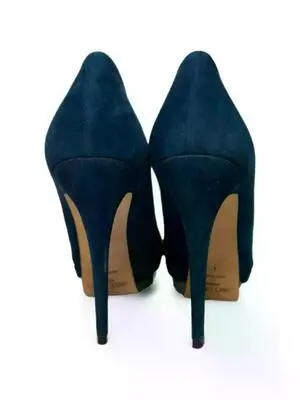 JIMMY CHOO Suede Platform Pumps - Blue