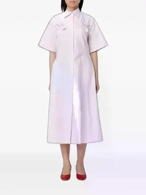 Moschino Midi Bow-detail Shirt Dress - Pink