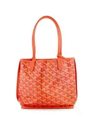 Goyard Anjou Reversible Tote Coated Canvas Mini Satchel - Orange