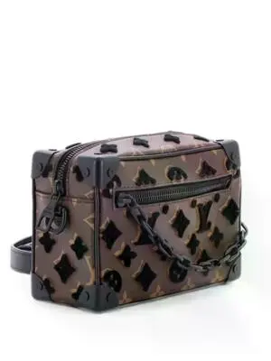 LOUIS VUITTON Soft Trunk Bag Monogram Tuffetage Canvas Mini Crossbody Bag - Black