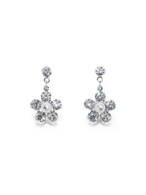 Simone Rocha Daisy-shaped Crystal-embellished Earrings
