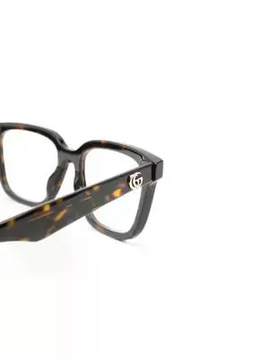 Gucci Double-g Square-frame Glasses